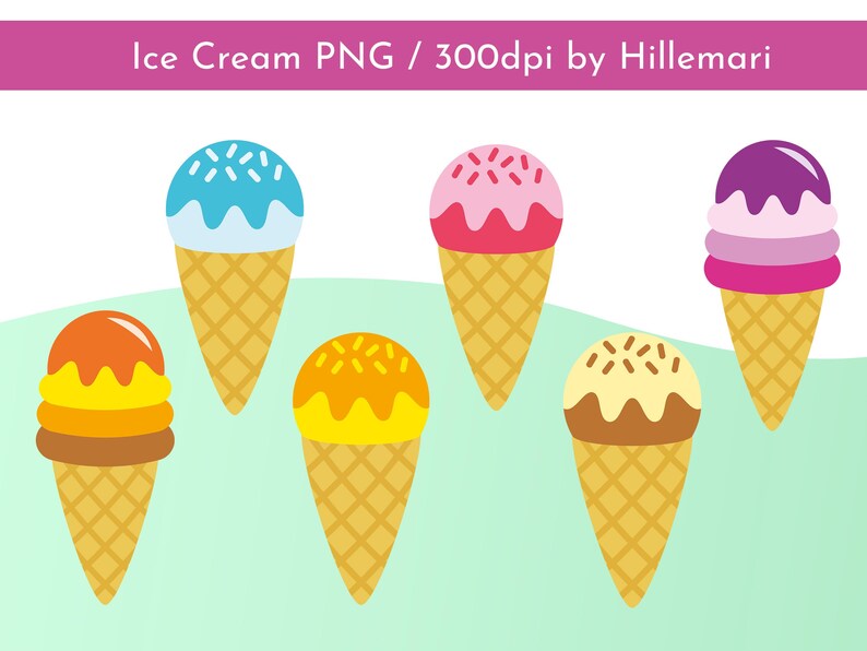 Ice Cream Clipart Set of 21, Ice Cream Clip Art, Popsticle Clipart ...