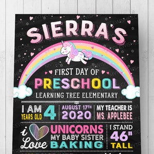 Mermaid First Day of School Sign - 1st Day of School Sign - Back to ...