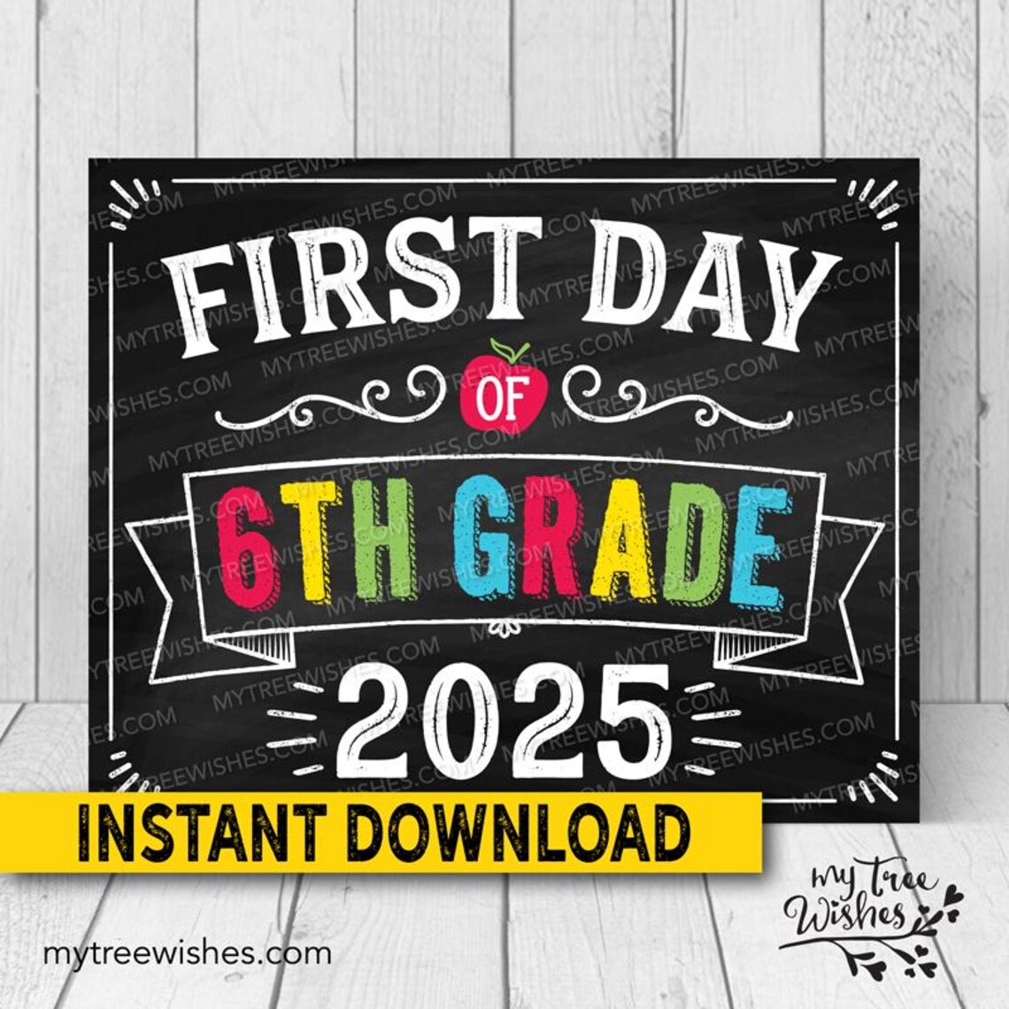 First Day of School Sign - First Day of School Printable - Back to ...