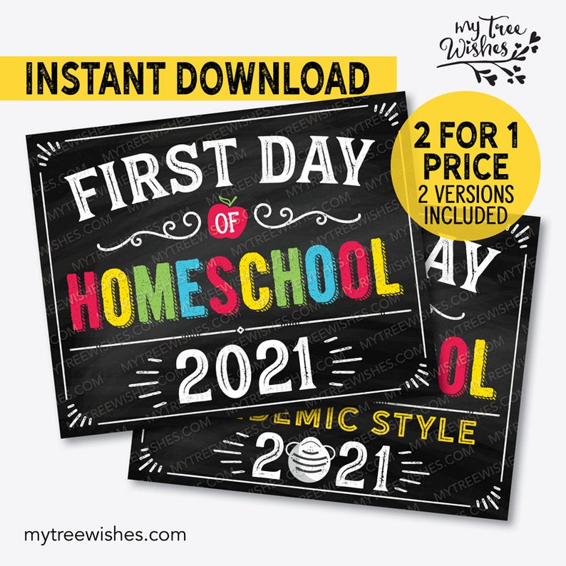 First Day of Homeschool Sign First Day of Homeschool | Etsy