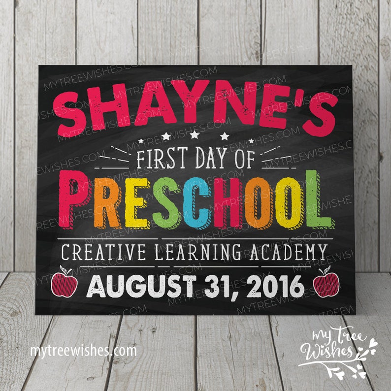 Rainbow First Day of School Chalkboard Sign 1st Day of - Etsy