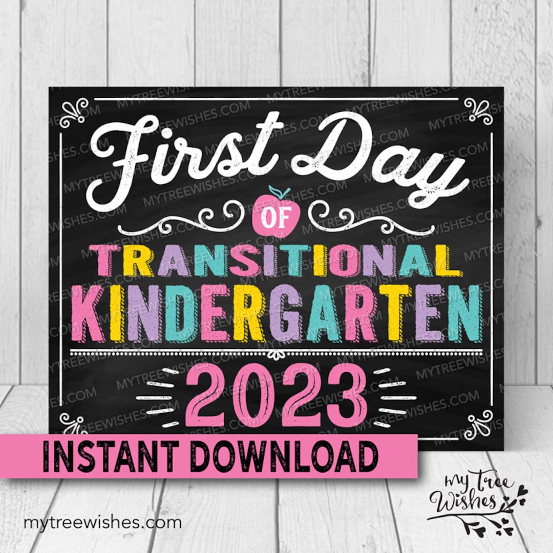 First Day of School Sign First Day of TK First Day of TK - Etsy