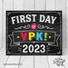 First Day of VPK Sign First Day of VPK Chalkboard First Day of School ...