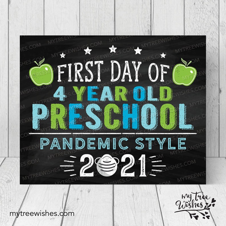 First Day Of 4 Year Old Preschool Sign First Day Of Preschool Etsy first-day-of-4-year-old-preschool-sign-first-day-of-preschool-etsy