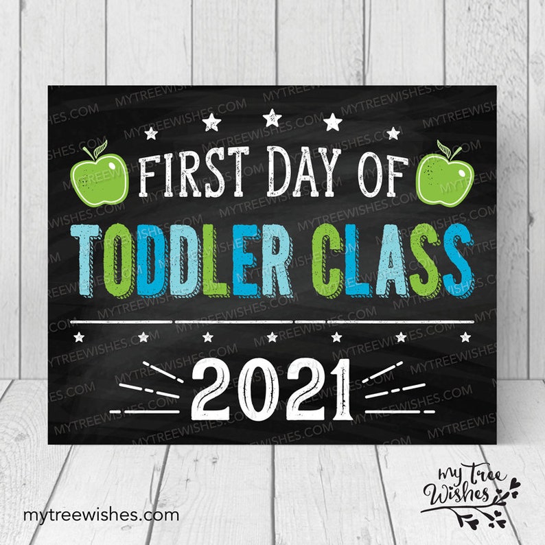 First Day of Toddler Class Sign First Day of Daycare First - Etsy