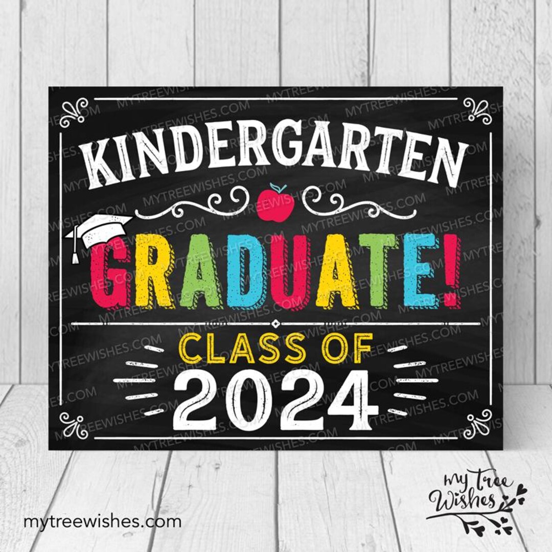 Last Day of Kindergarten Sign Printable - Last Day of Kindergarten ...