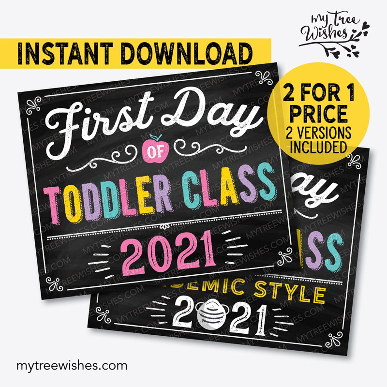 First Day of Toddler Class Sign First Day of Toddler Class - Etsy