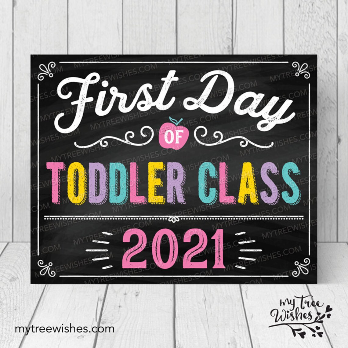 First Day of Toddler Class Sign First Day of Toddler Class - Etsy