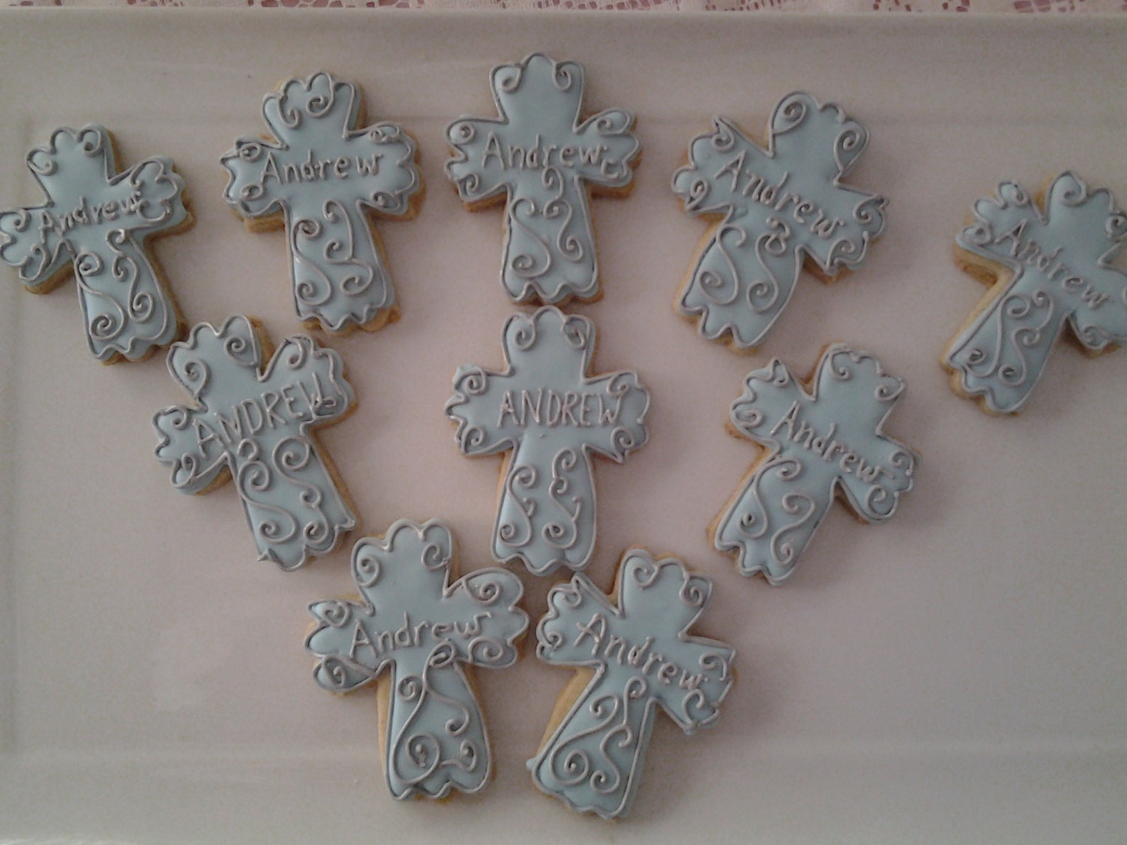 Baptism First Communion Confirmation Cross Cookies | Etsy