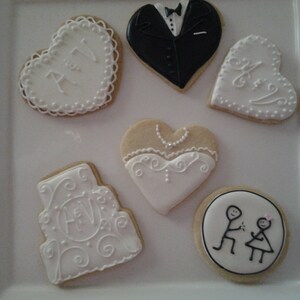 Bridal and Groom Cookies - Etsy
