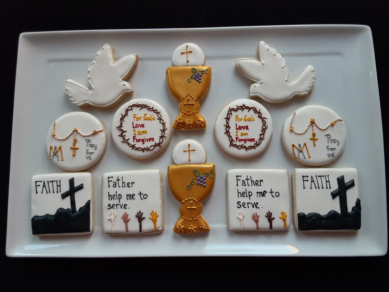 Religious Gift Box Cookies - Etsy