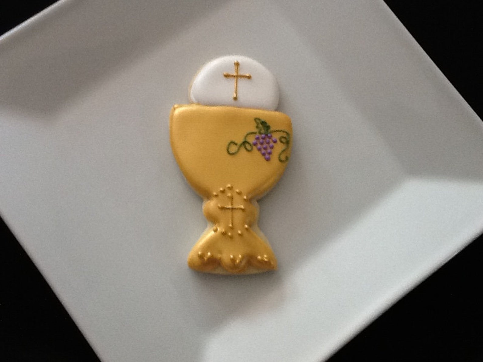 Gold Chalice and Host First Communion Cookies - Etsy