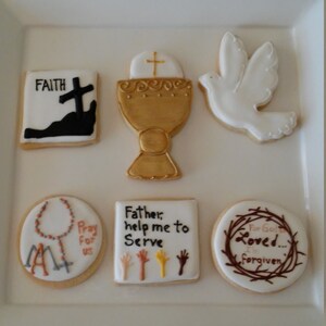 Religious Gift Box Cookies - Etsy