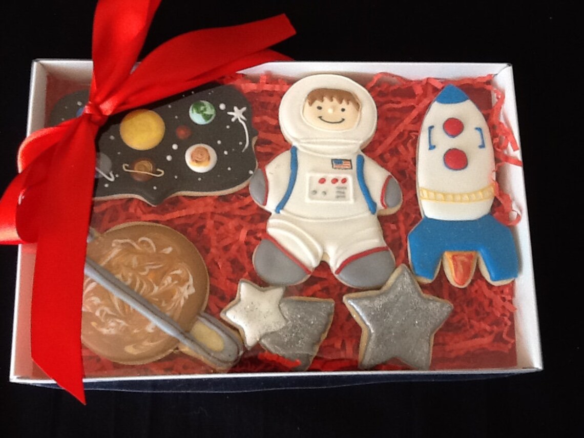 Astronaut Birthday Cookie Gift - Etsy