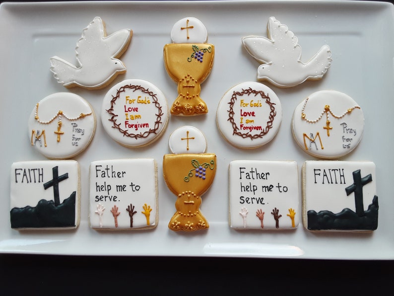 Religious Gift Box Cookies - Etsy