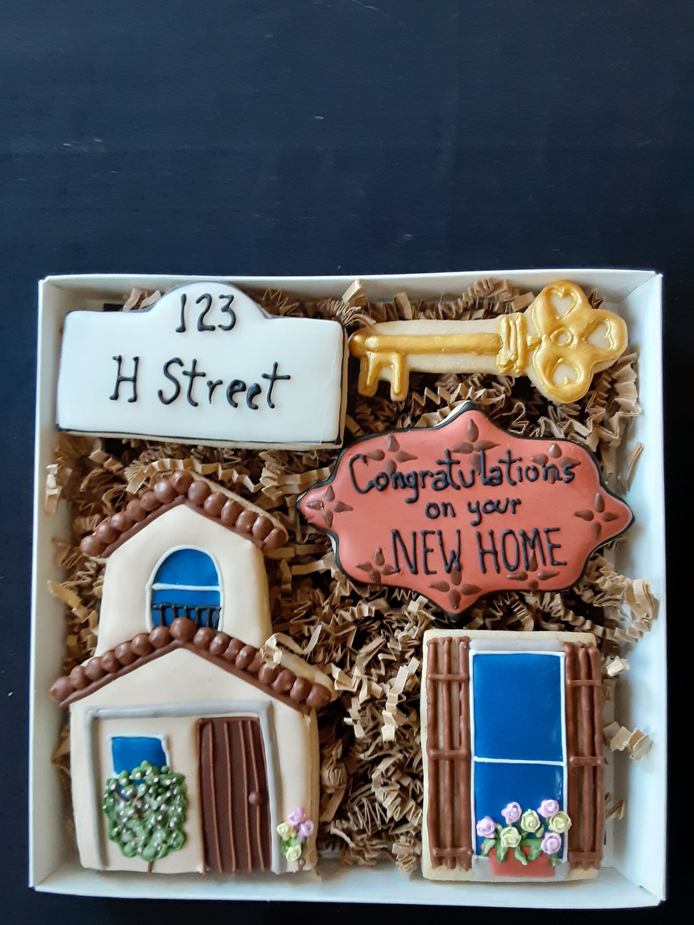 New Home Congratulation Cookie Gift - Etsy