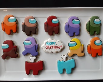 Video Game Themed Cookie Gift/party Favors/birthday - Etsy