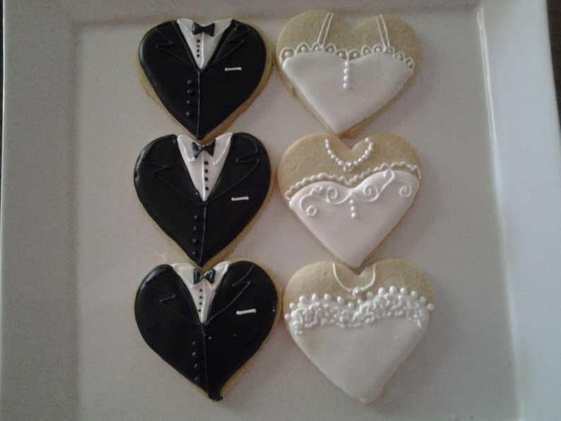 Bridal and Groom Cookies | Etsy