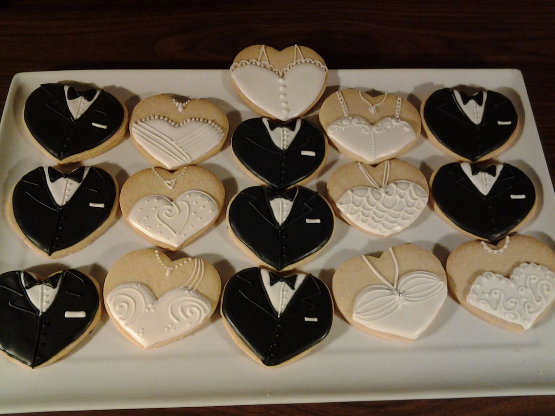 Bridal and Groom Cookies | Etsy