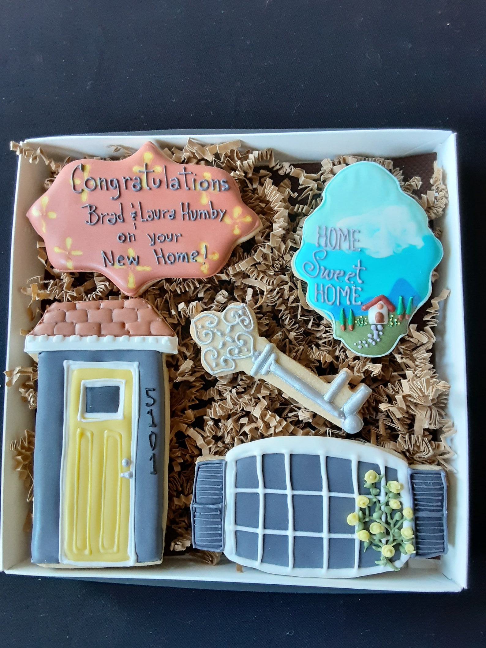 New Home Congratulation Cookie Gift | Etsy