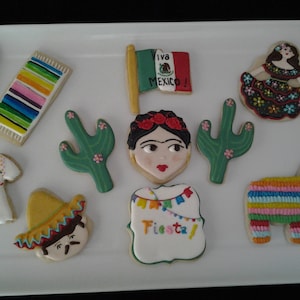 Mexican Fiesta Themed Cookies - Etsy