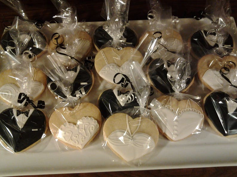 Bridal and Groom Cookies - Etsy