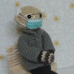 Crochet Bernie Meme Doll Pattern, Bernie Doll Pattern, Crochet Bernie ...