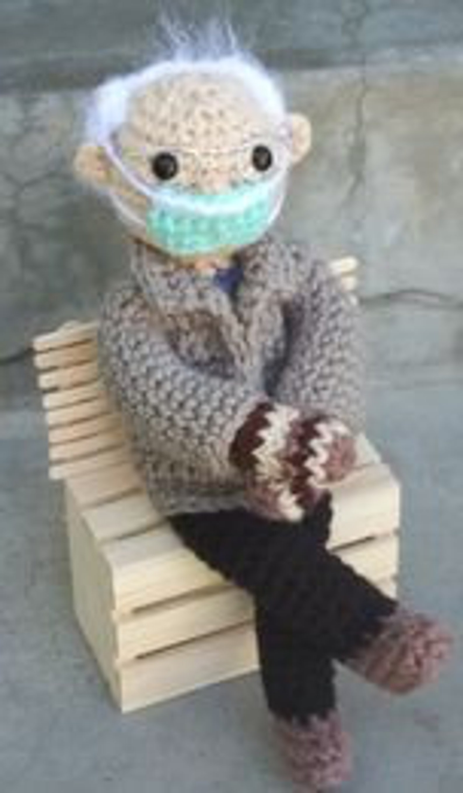 Crochet Bernie Meme Doll Pattern Bernie Doll Pattern Crochet - Etsy