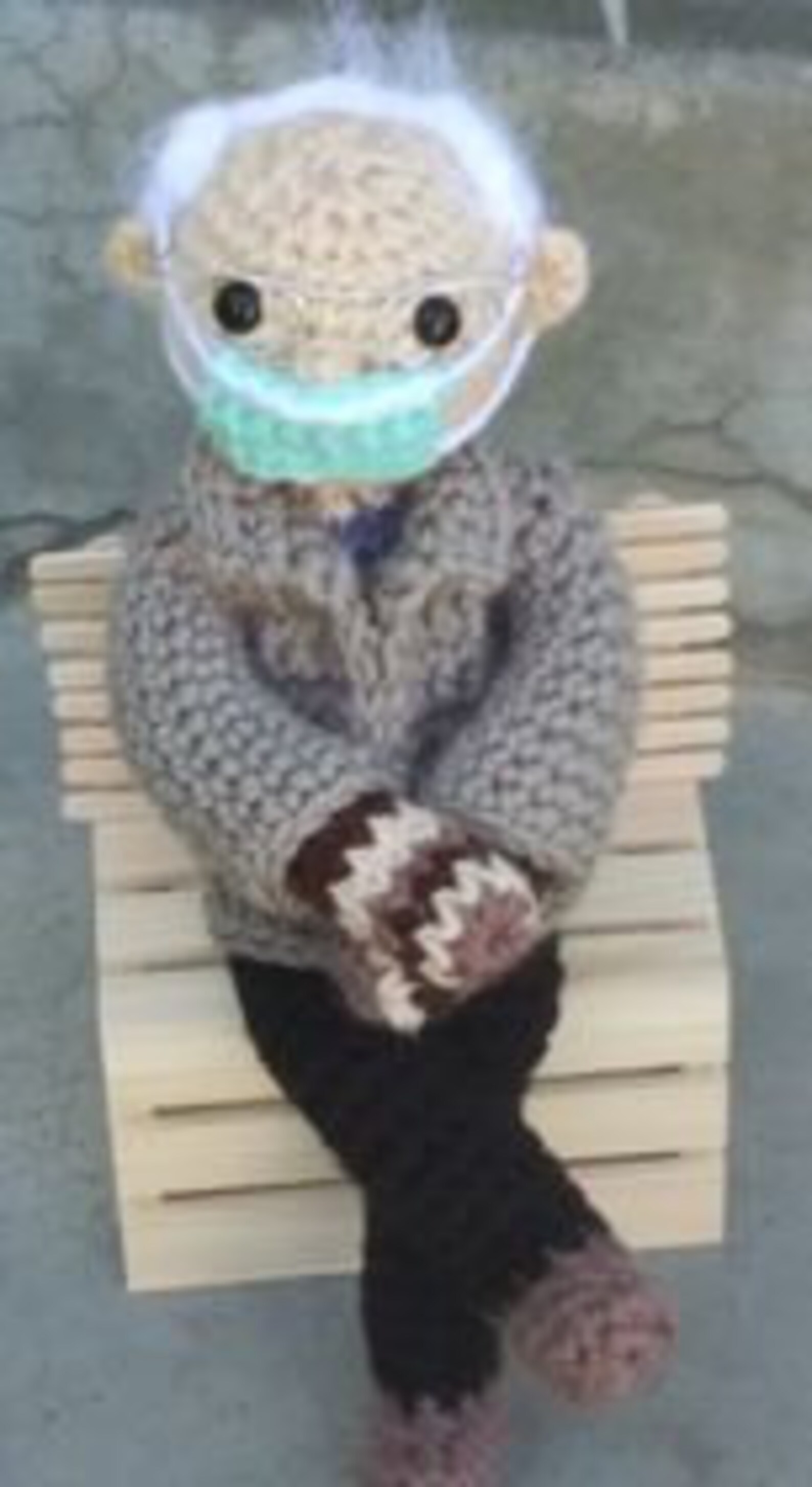 Crochet Bernie Meme Doll Pattern, Bernie Doll Pattern, Crochet Bernie ...