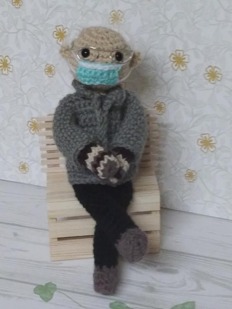 Crochet Bernie Meme Doll Pattern, Bernie Doll Pattern, Crochet Bernie ...