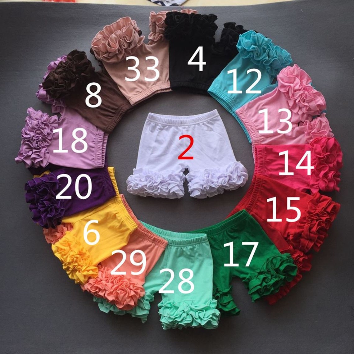 Girls Shorts, Icing Shorts Ruffle Short RTS Size 12M 18M 24M 2T 3T 4T ...