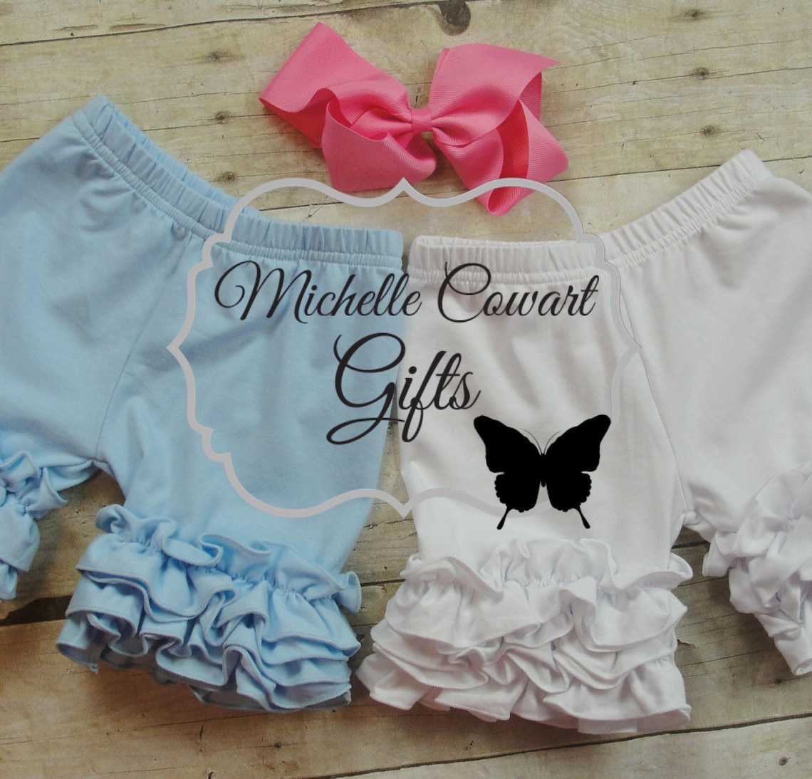 Girls Shorts, Icing Shorts Ruffle Short RTS Size 12M 18M 24M 2T 3T 4T ...
