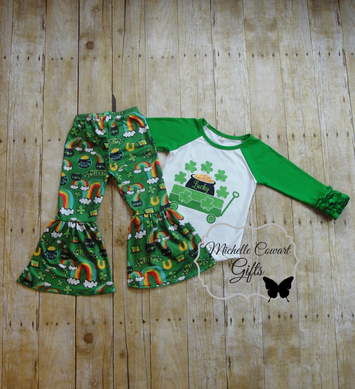 St Patty Outfit, Flair Pants, Lucky Wagon Shirt, St Patrick's Outfit ...