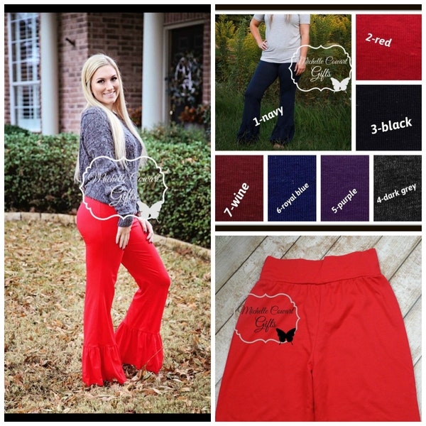 Ruffle Pants - Etsy