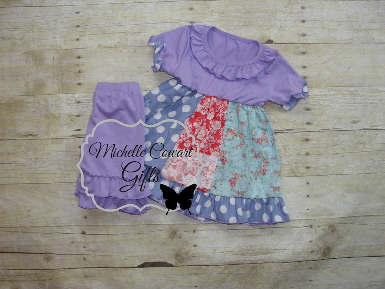 Lavender Short Set, Purple Short Set, Girls Short Outfit, Girls Short ...