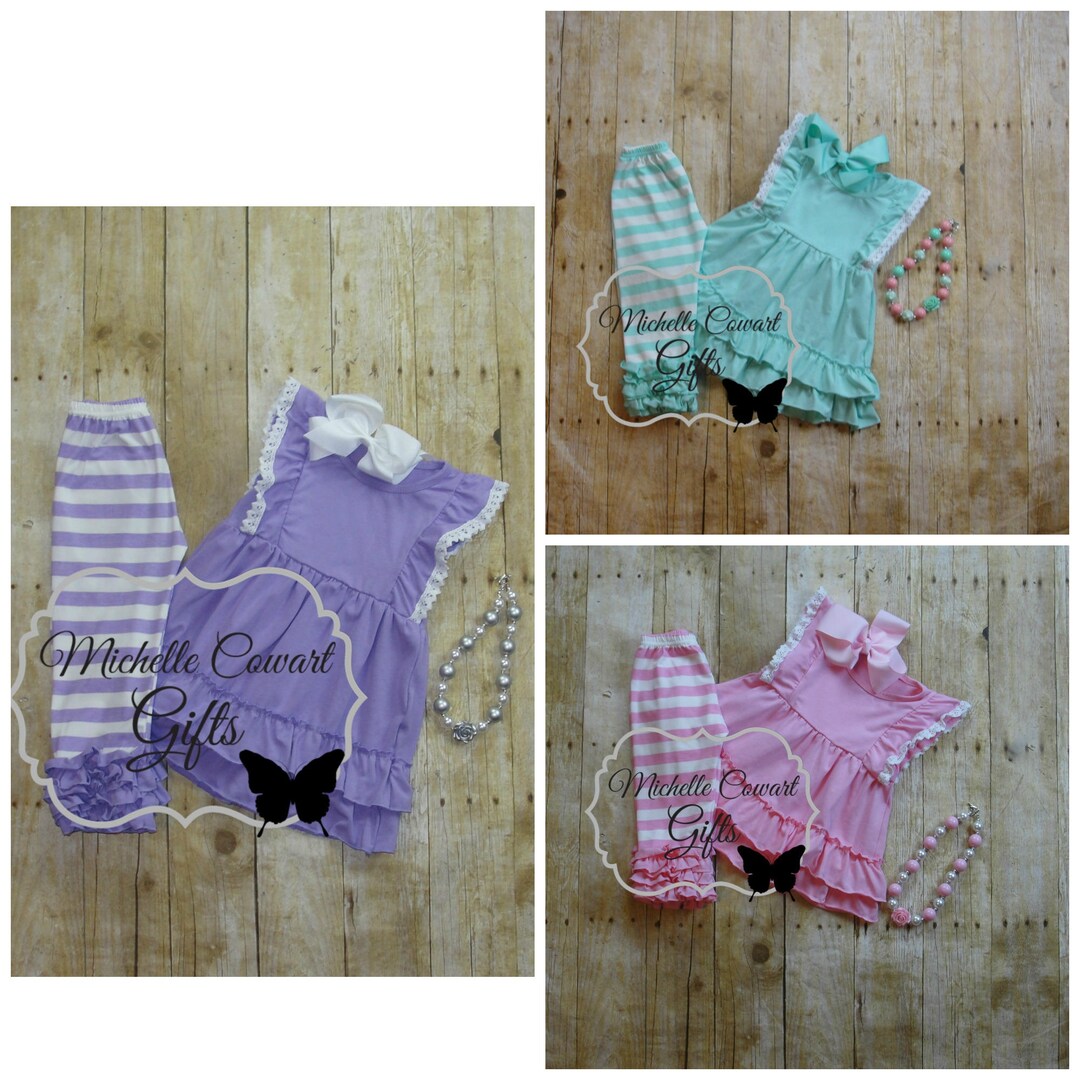Girls Monogram Outfit, Girls Pink Outfit, Girls Aqua Girls Lavender 18M ...