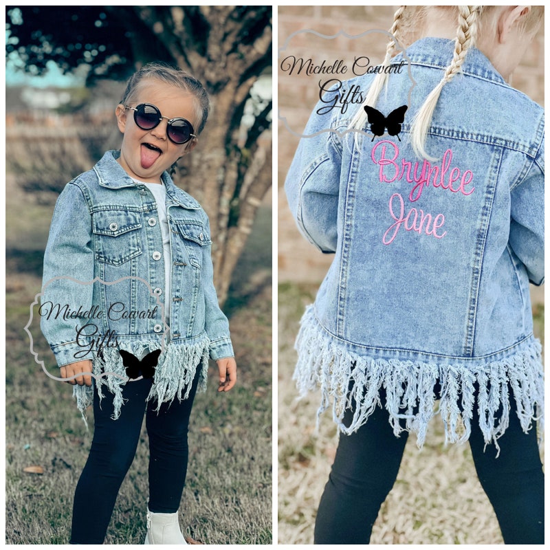 4t Jean Jackets Fringe - Etsy