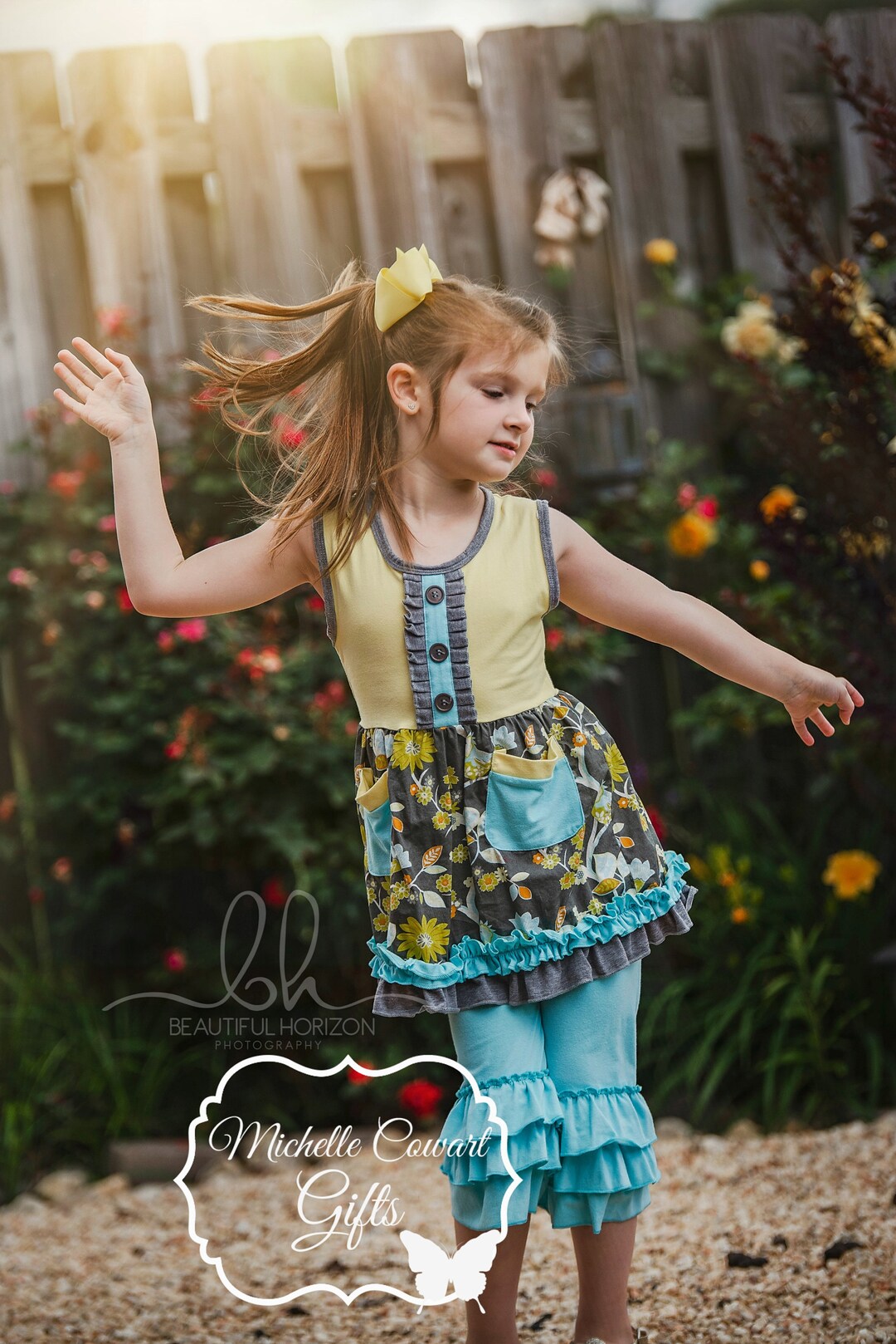 Girls Capri Outfit - Girls Capri Set - Toddler Capri - 12M 18M 2T 3T 4T ...