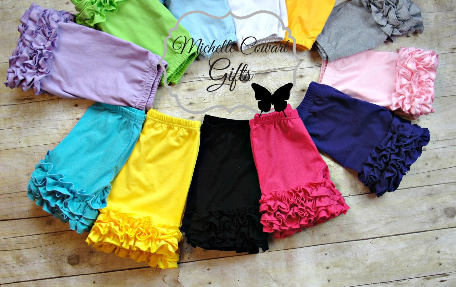 Girls Shorts, Icing Shorts Ruffle Short RTS Size 12M 18M 24M 2T 3T 4T ...