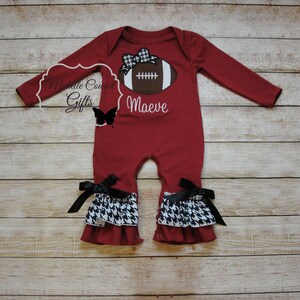 Alabama Football Romper, Baby Girls Bama Outfit, Boys Outfit Alabama ...