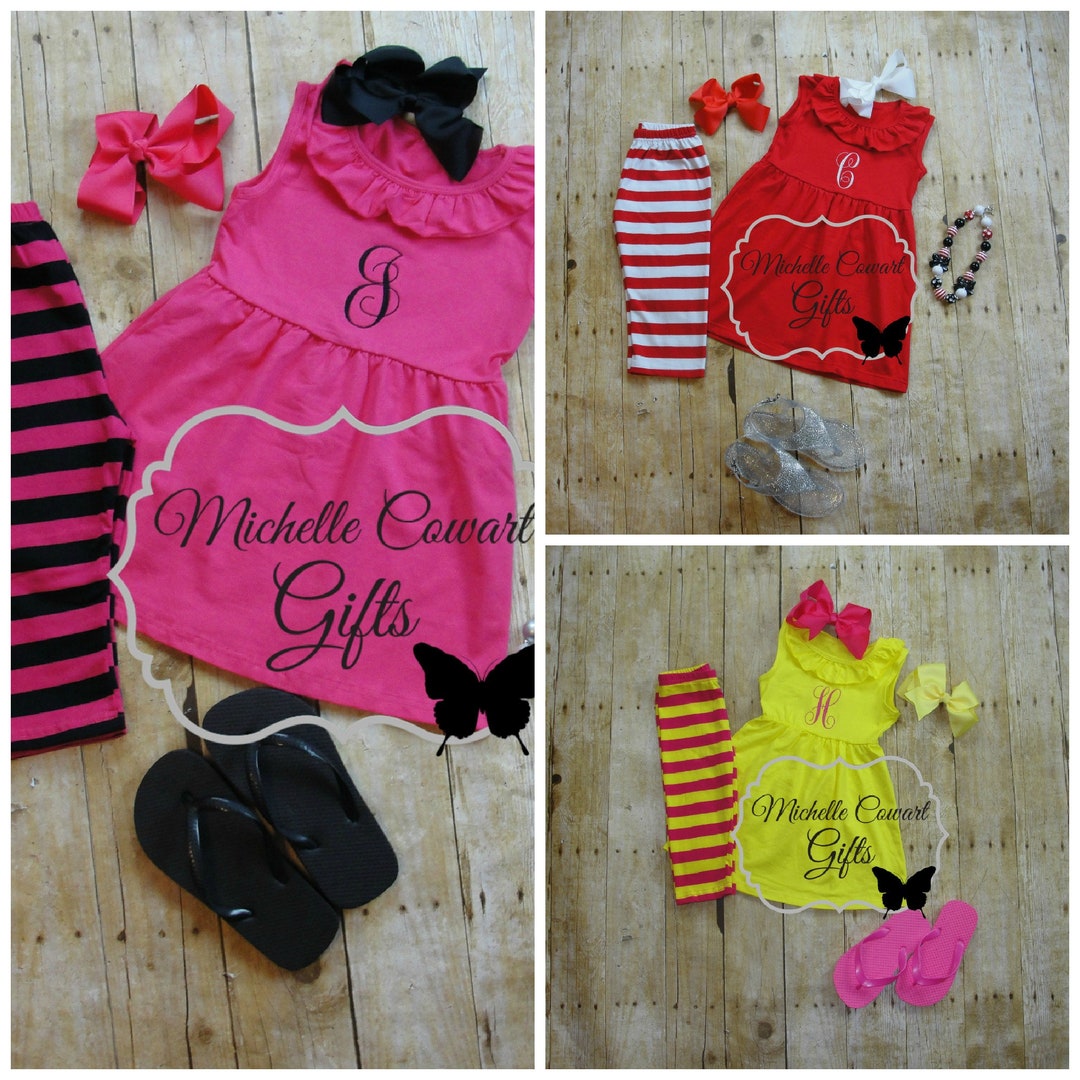 Girls Capri Outfit, Girls Monogram Outfit, Girls Sprint Outfit ...