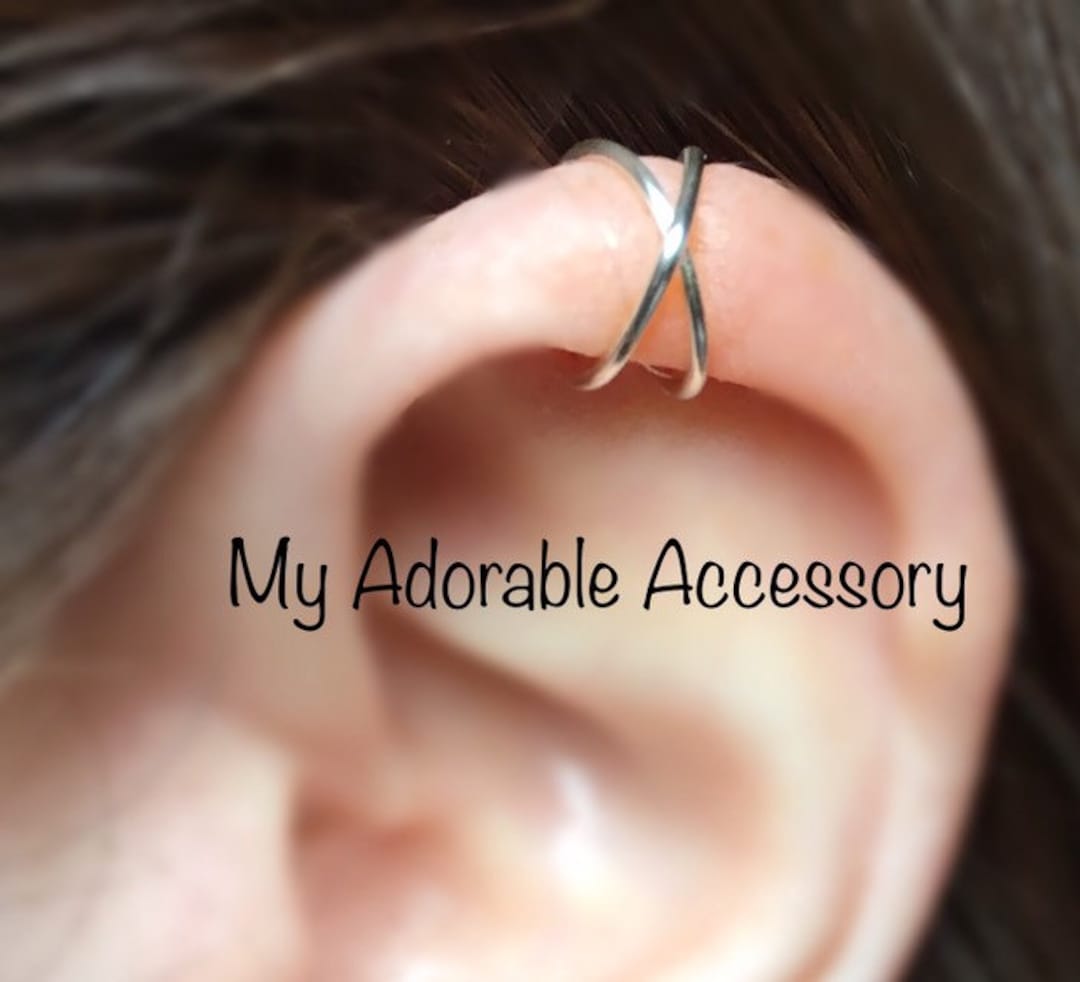 Cross Upper Cartilage Ear Cuff - Etsy