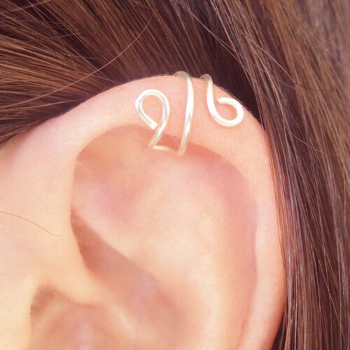 Upper Cartilage Swirl Ear Cuff Ear Cuff - Etsy