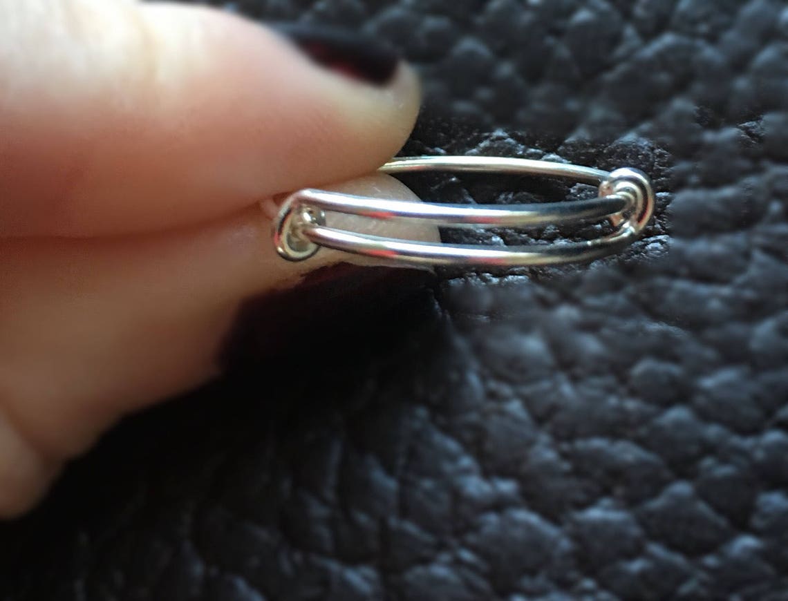 Adjustable Sterling Silver Stacking Ring Adjustable Thumb - Etsy