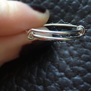 Adjustable Sterling Silver Stacking Ring Adjustable Thumb - Etsy