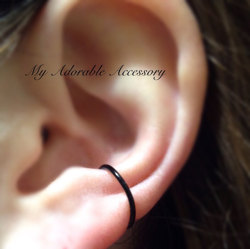 18 Gauge Large Hoop/conch Ear Cuff - Etsy
