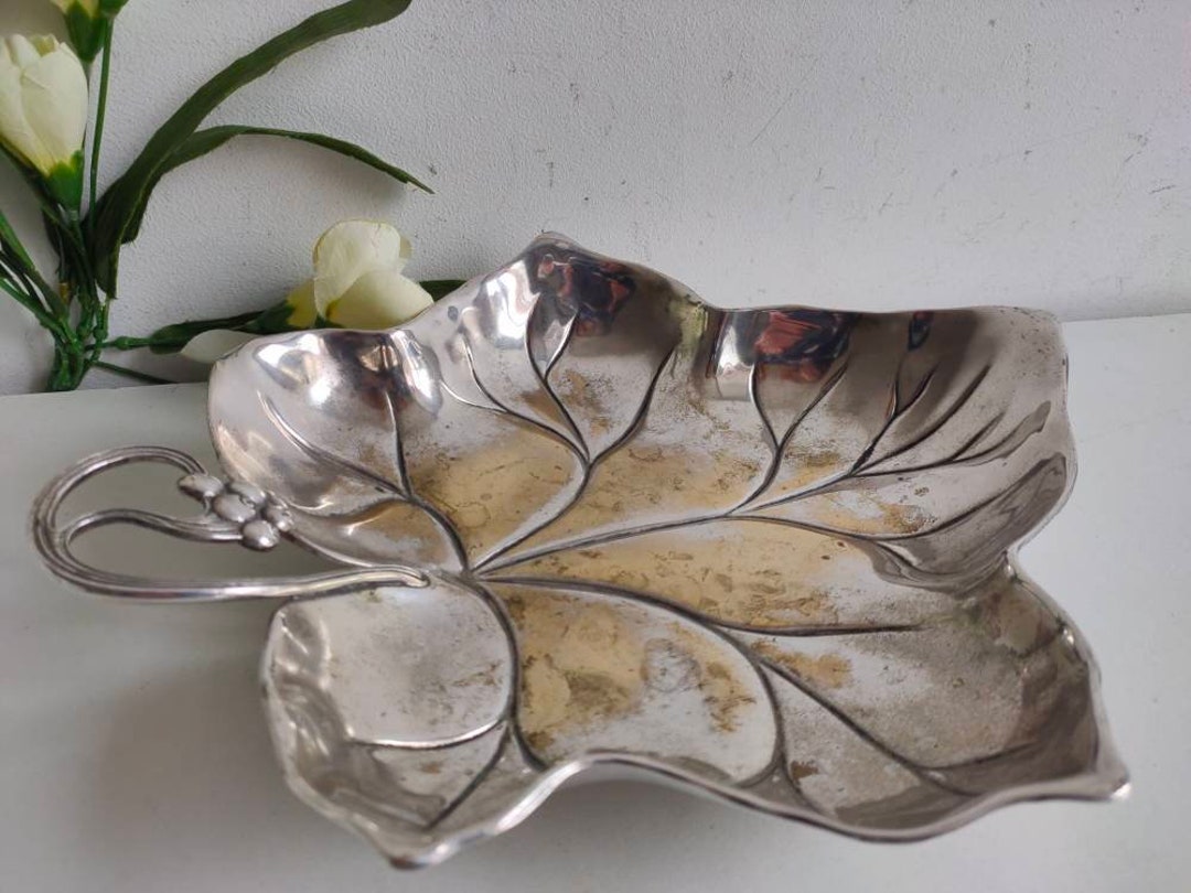 Vintage WMF Silver Plated Vine Leaf Serving Dish, Footed With Vine ...