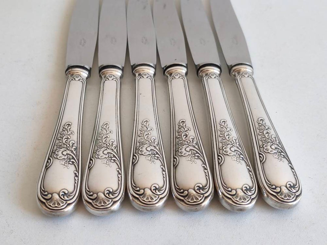 French Vintage Louis XVI / Louis XV Design, Set of 6 Dessert / Cheese ...