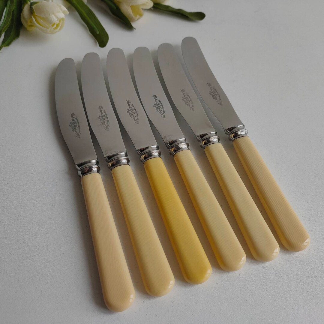 Vintage Set of Six Dinner Knives, Robert F Mosley Sheffield England. - Etsy