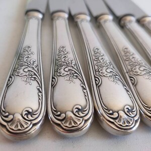 French Vintage Louis XVI / Louis XV Design, Set of 6 Dessert / Cheese ...
